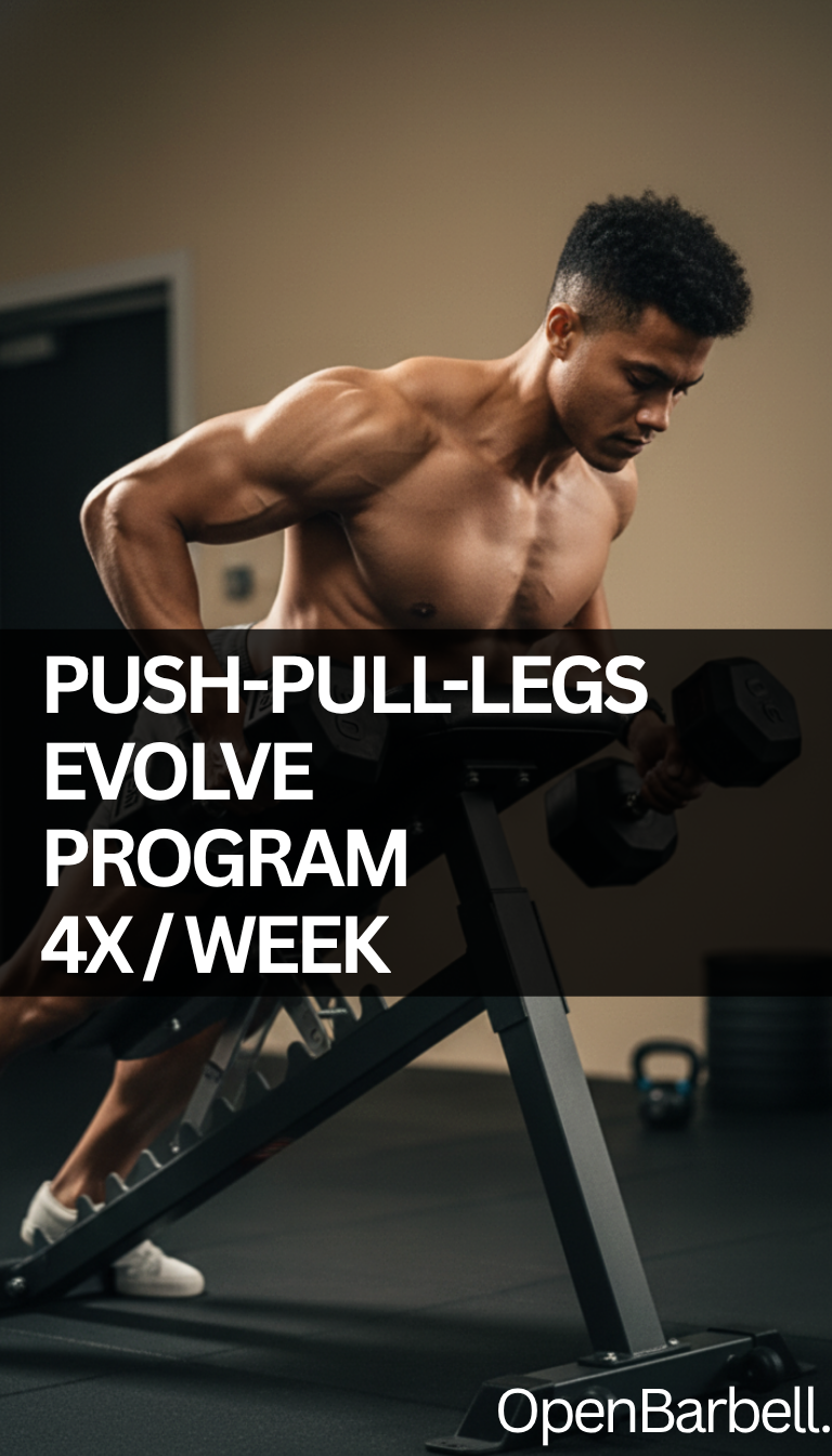 Push-Pull-Legs-Full Body Evolve Program, 4 Days/Week – OpenBarbell